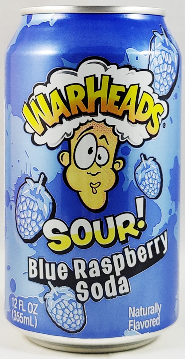 Warheads Sour Soda – Blue Raspberry – Läskeblask.se
